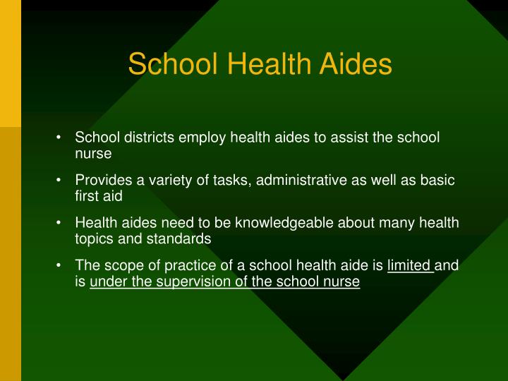 PPT - School Health Services: PowerPoint Presentation - ID:2409070