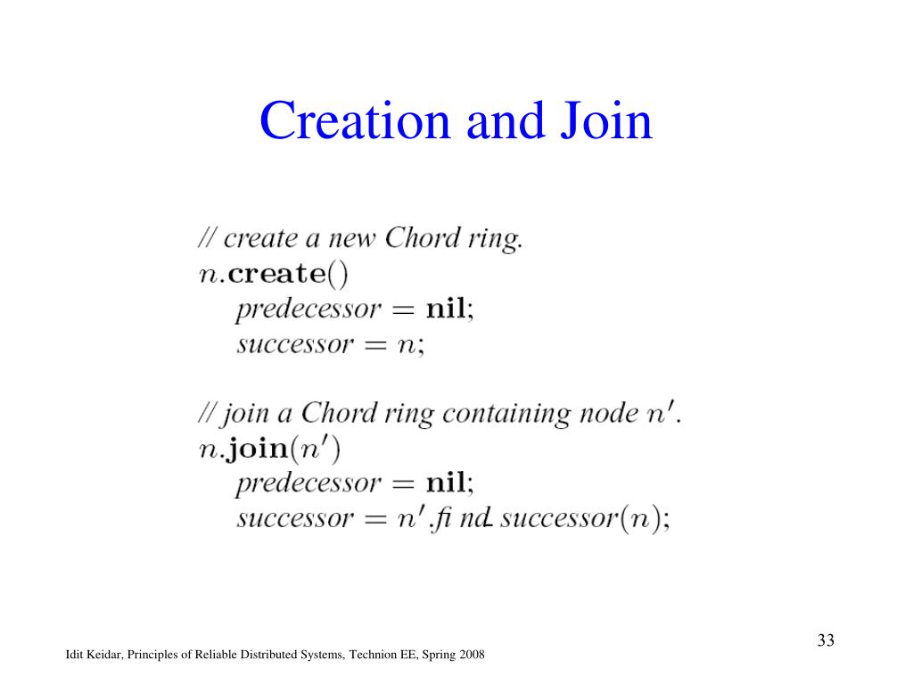 Ppt Principles Of Reliable Distributed Systems Lecture 2 Distributed Hash Tables Dht Chord