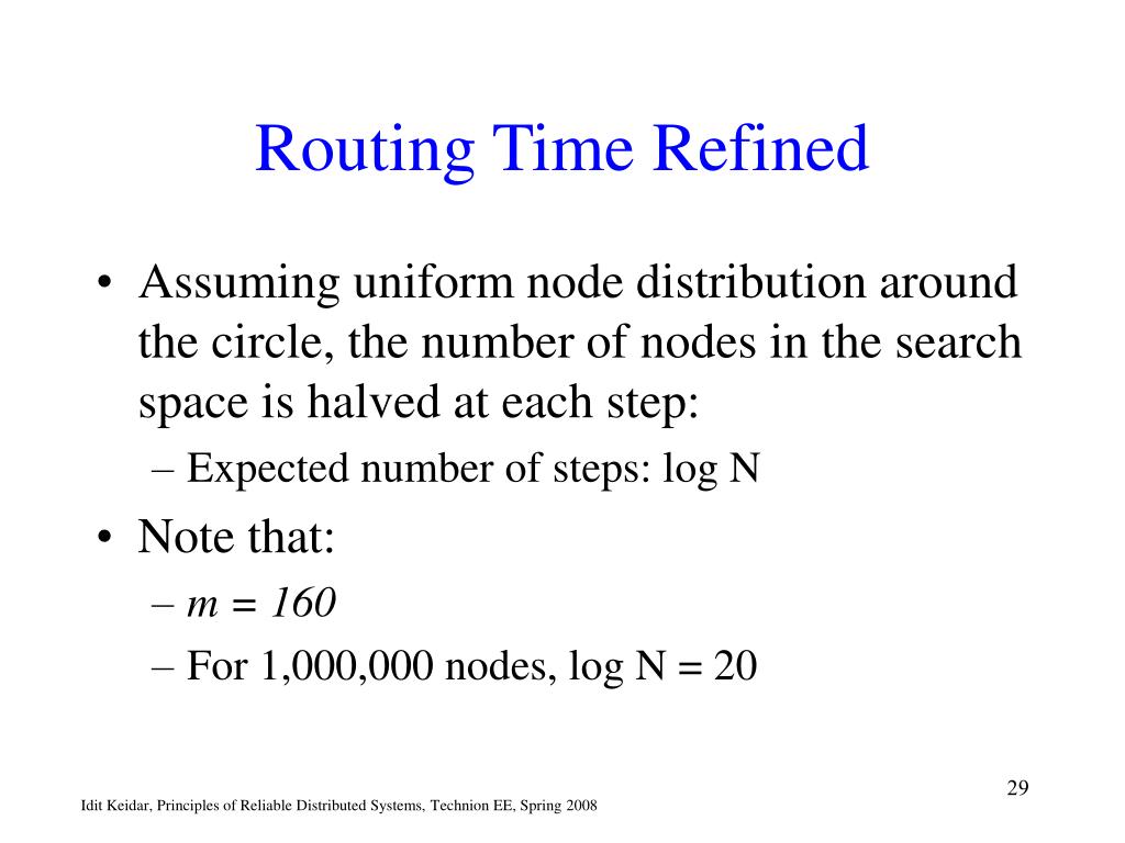 Ppt Principles Of Reliable Distributed Systems Lecture 2 Distributed Hash Tables Dht Chord