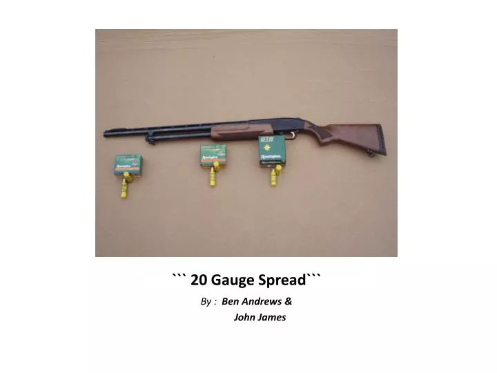 PPT - ``` 20 Gauge Spread``` PowerPoint Presentation, free download ...