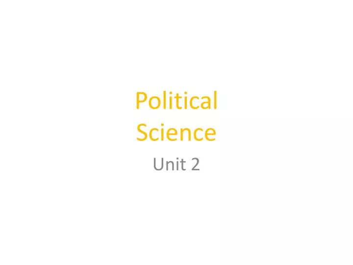 PPT - Political Science PowerPoint Presentation, free download - ID:2411032
