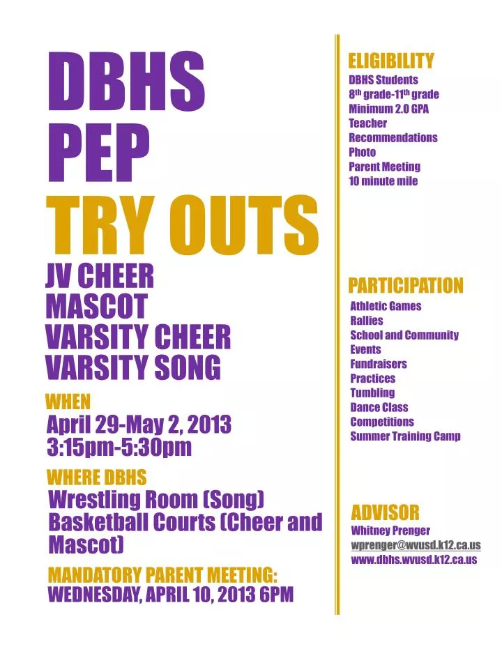 PPT - DBHS PowerPoint Presentation, free download - ID:2411035