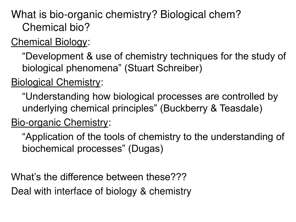 PPT - Welcome to 3FF3! Bio-organic Chemistry PowerPoint Presentation ...