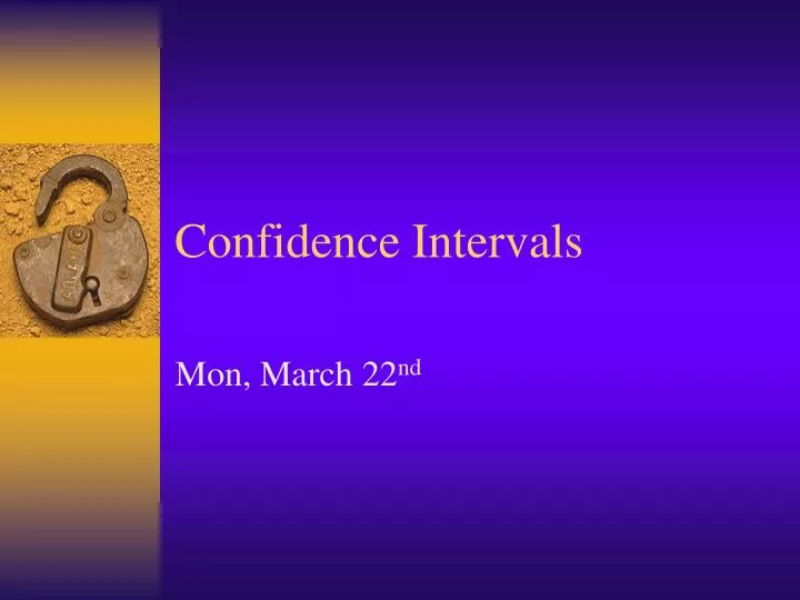 Ppt Confidence Intervals Powerpoint Presentation Free