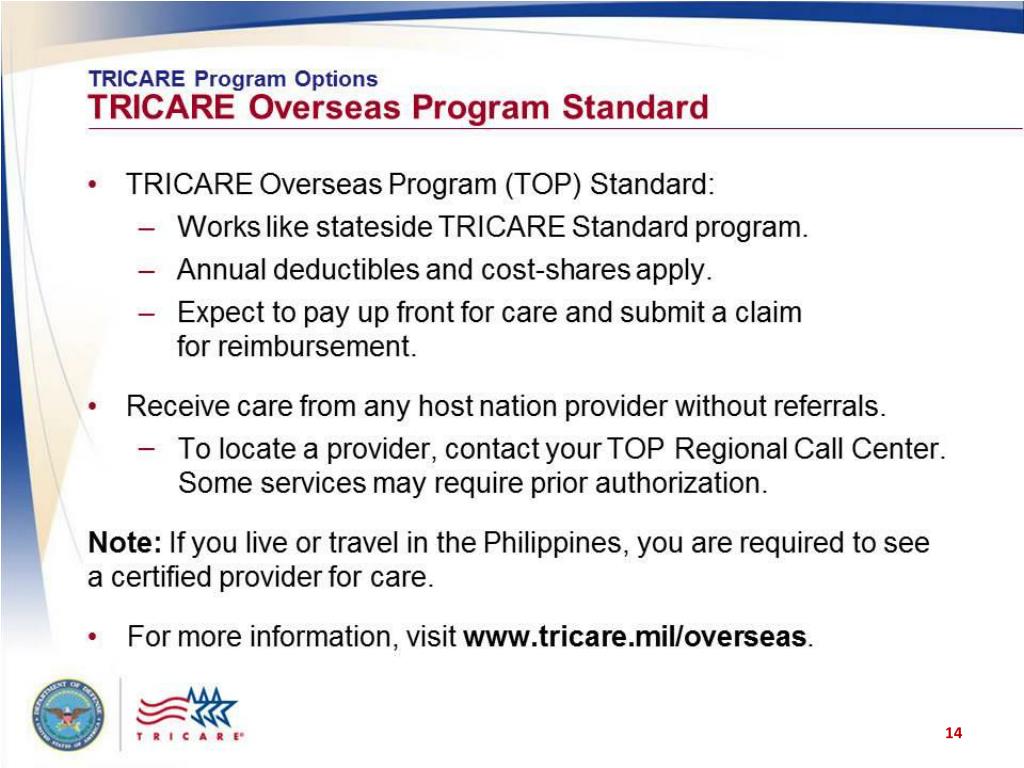 PPT - TRICARE Your Military Health Plan: Transitioning from Active Duty ...
