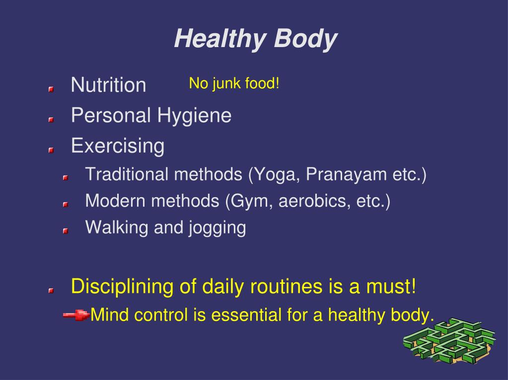 PPT - Personality Development - Healthy Mind and a Healthy Body ...