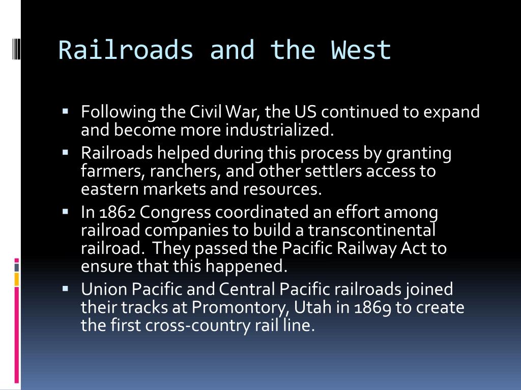 PPT - American Industrial Growth and Westward expansion PowerPoint ...