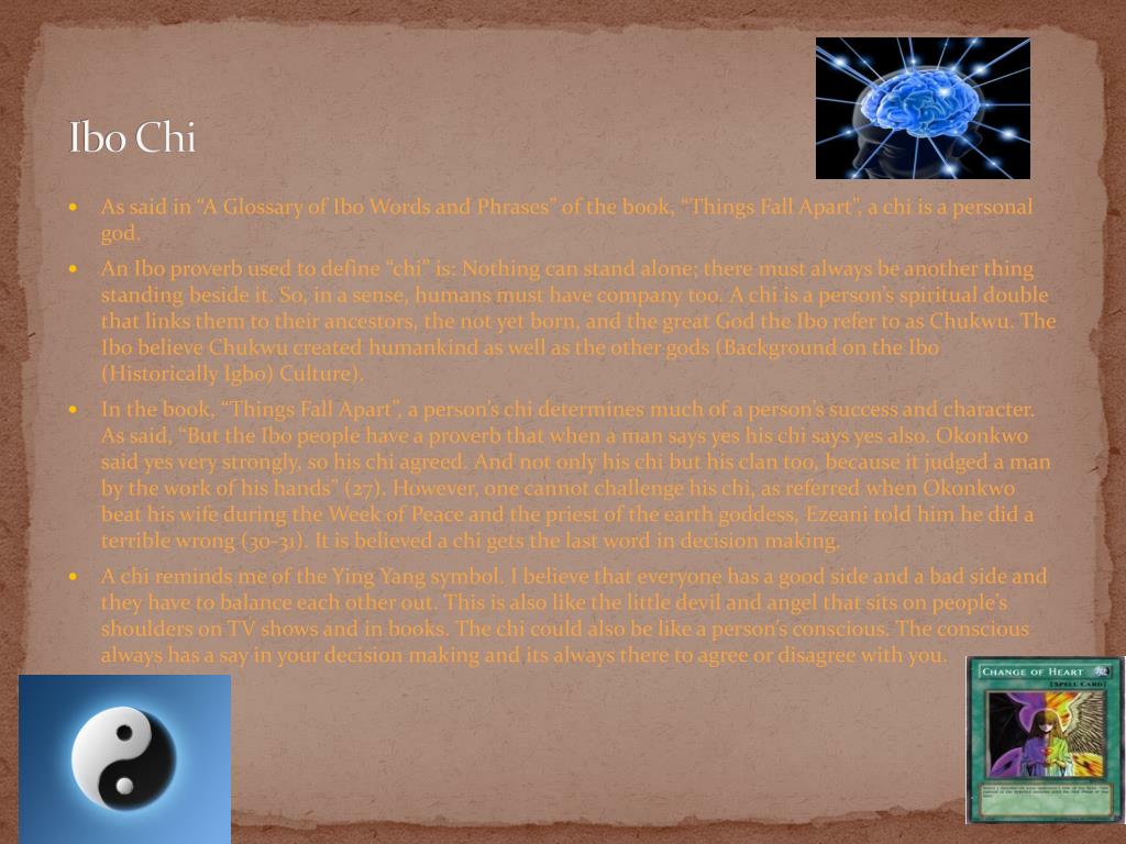 PPT - Ibo Religion, Chi, Superstitions, Agbala, Oracle, and Sacrifices ...