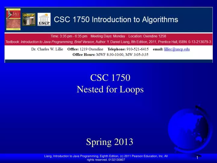 PPT - CSC 1750 Nested for Loops PowerPoint Presentation, free download ...