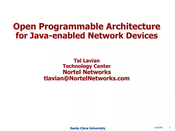 PPT - Programmable Network Devices PowerPoint Presentation, free ...