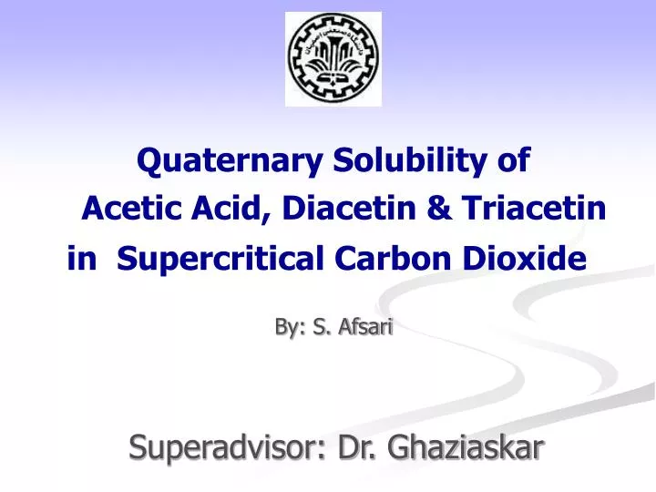 PPT - Acetic Acid, Diacetin & Triacetin PowerPoint Presentation, free ...