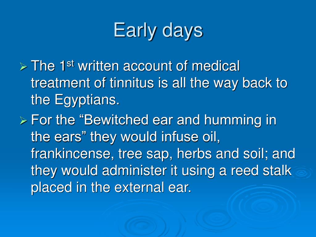 PPT - A brief history of hearing aids and tinnitus sound enrichment ...