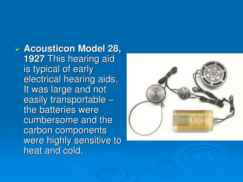 PPT - A brief history of hearing aids and tinnitus sound enrichment ...