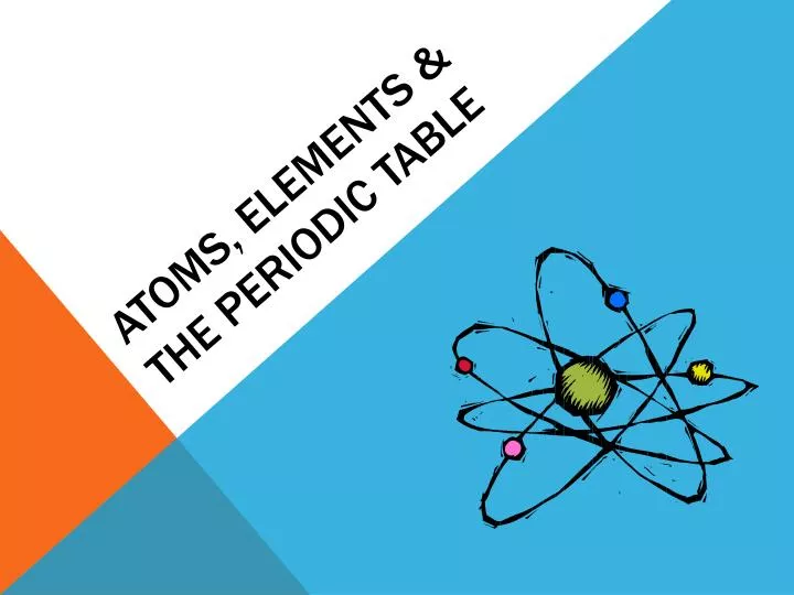 PPT - Atoms, Elements & the Periodic Table PowerPoint Presentation - ID ...