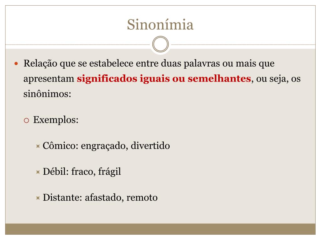 PPT - Semântica PowerPoint Presentation, free download - ID:2414588