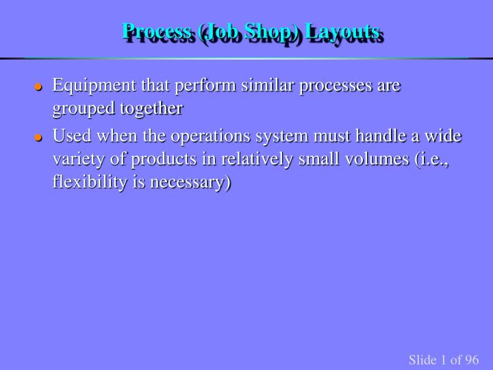 PPT - Manufacturing Process Layout PowerPoint Presentation - ID:2414674