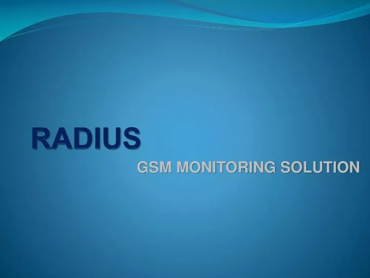 PPT - RADIUS PowerPoint Presentation, free download - ID:2415014