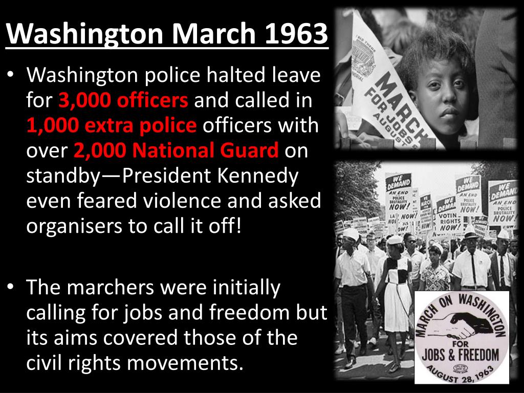 PPT - Why were the Birmingham and Washington marches so important ...