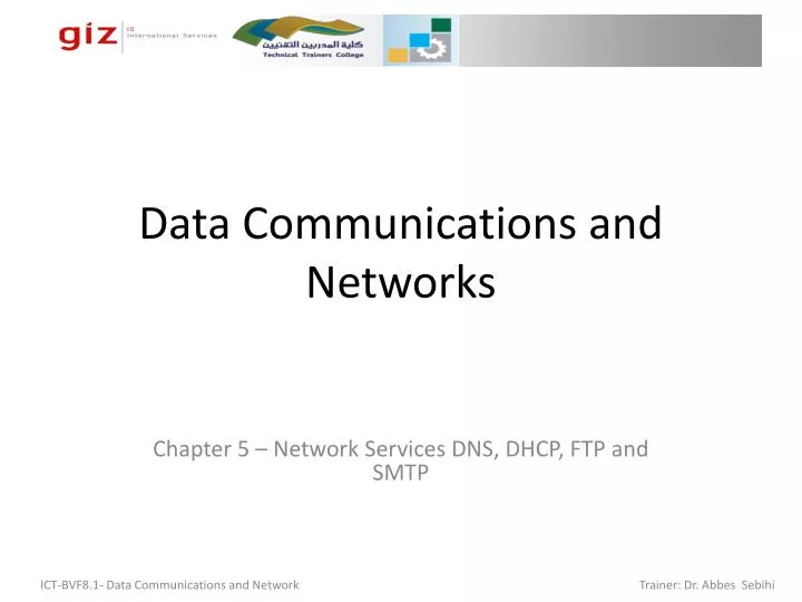 PPT - Data Communications and Networks PowerPoint Presentation, free ...