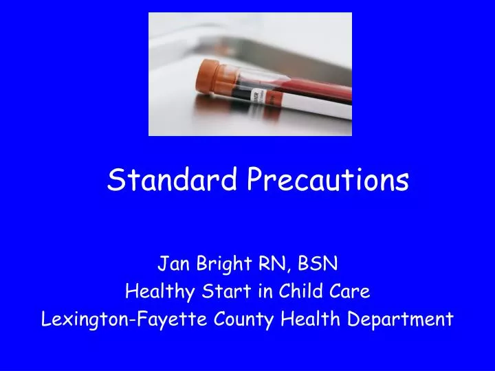 PPT - Standard Precautions PowerPoint Presentation, free download - ID ...