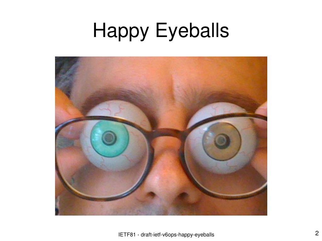 PPT - Happy Eyeballs draft- ietf -v6ops-happy-eyeballs-03 IETF 81 ...