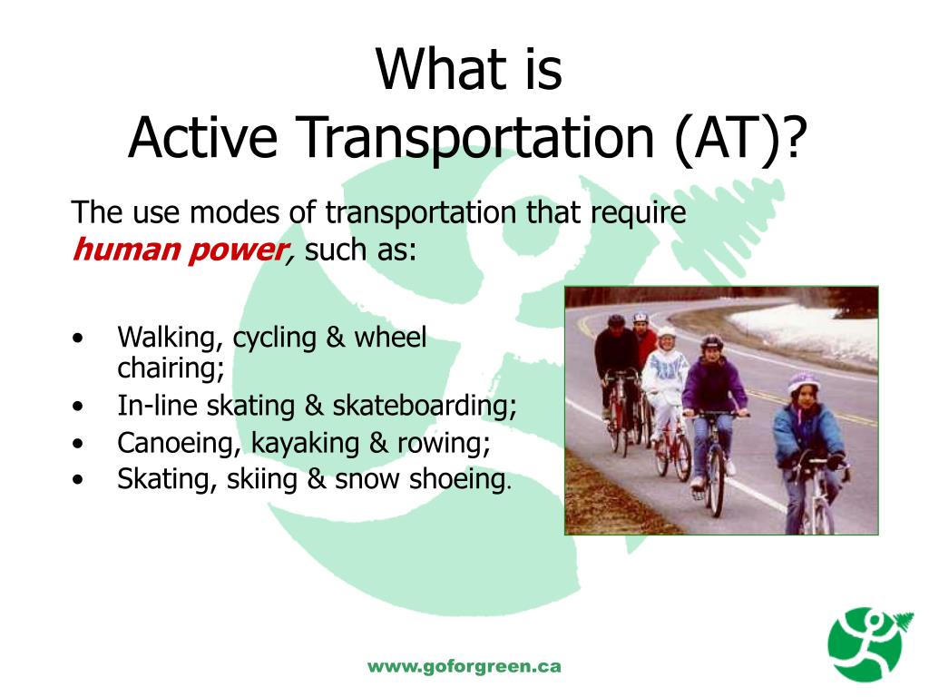 PPT - Active Transportation: Toward a Canadian National Strategy ...