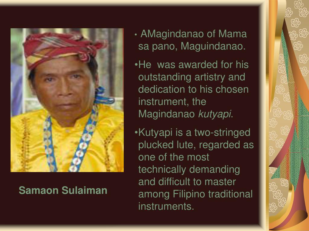 PPT - Gawad sa Manlilikha ng Bayan or the National Living Treasures ...