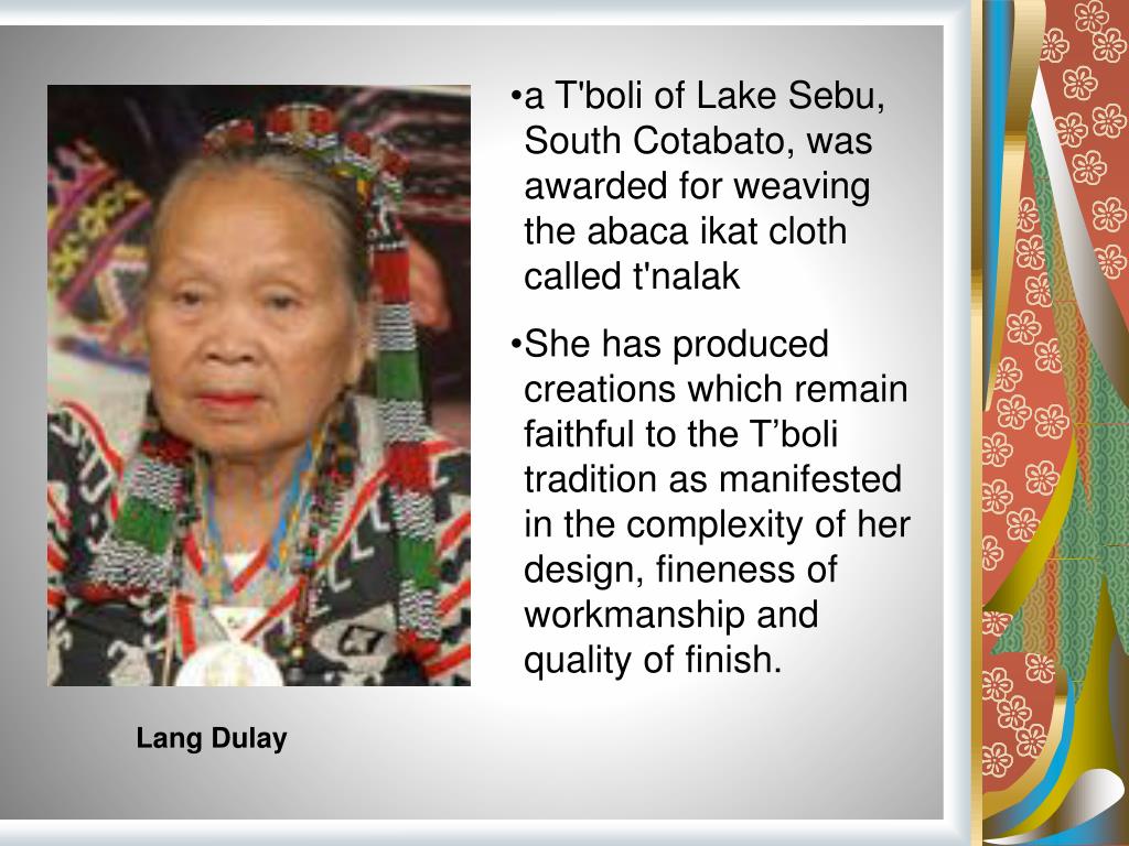 PPT - Gawad sa Manlilikha ng Bayan or the National Living Treasures ...