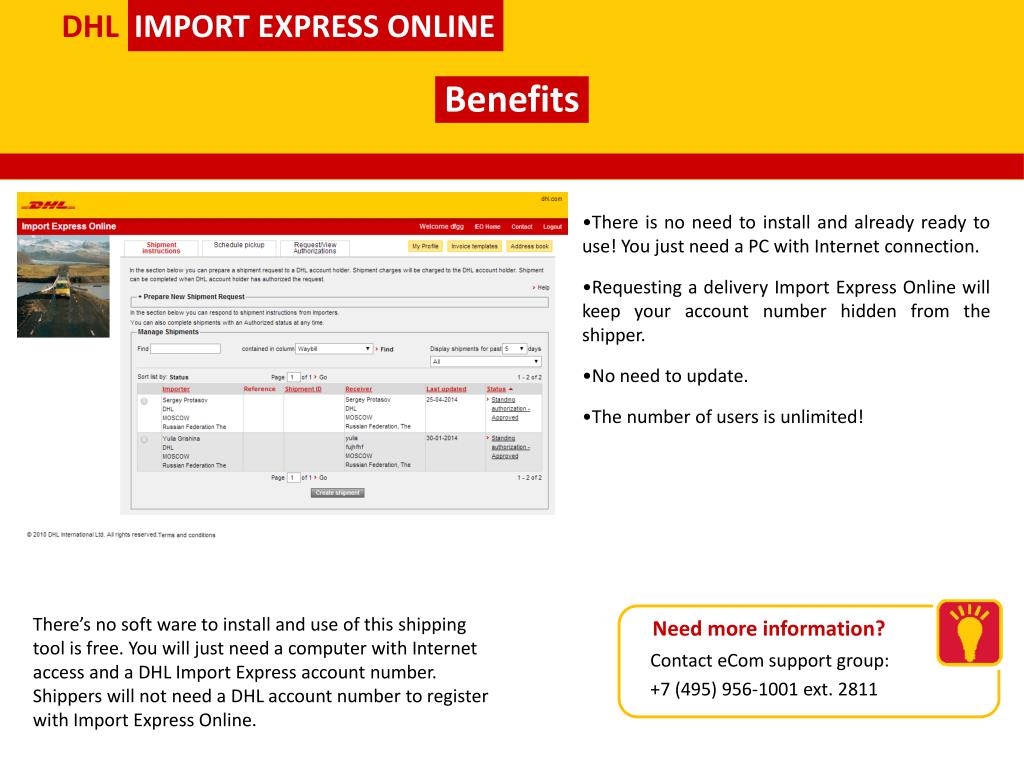 PPT - DHL IMPORT EXPRESS ONLINE PowerPoint Presentation, free download ... PPT - DHL IMPORT EXPRESS ONLINE PowerPoint Presentation, free download ...