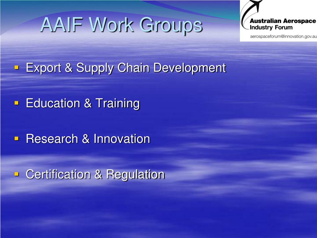 PPT - The Australian Aerospace Industry Forum " Bureaucracy, Academe ...