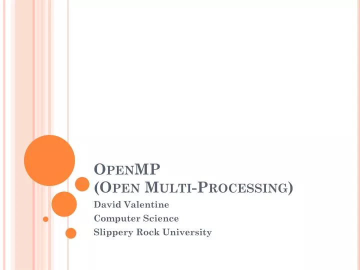 PPT - OpenMP (Open Multi-Processing) PowerPoint Presentation, free download - ID:2418493