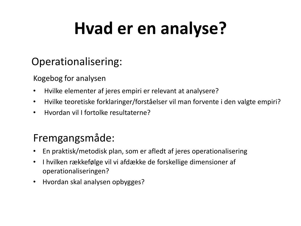 PPT - Dagens program Kom godt i gang med den gode opgave – fra ...
