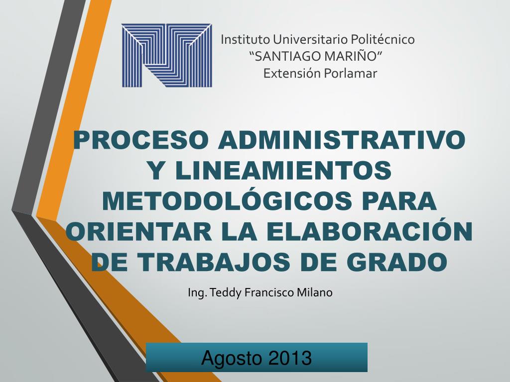 PPT - Instituto Universitario Politécnico “SANTIAGO MARIÑO” Extensión ...