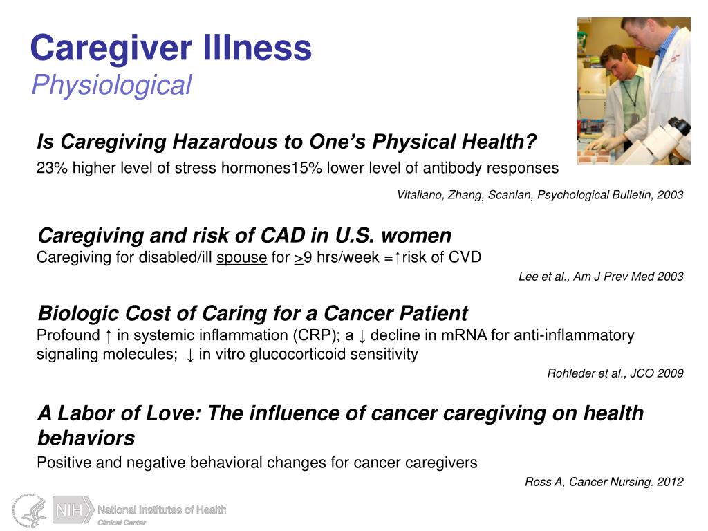 PPT - Caregiving burden, stress, and health effects among family ...