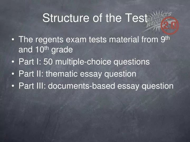 PPT - Structure of the Test PowerPoint Presentation, free download - ID ...