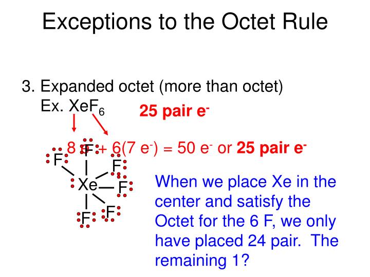 PPT - Exceptions to the Octet Rule PowerPoint Presentation - ID:2420073