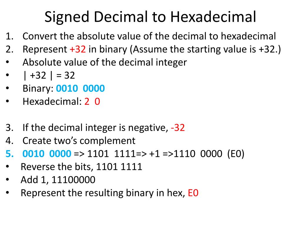 Signed Hex To Decimal Hot Sex Picture
