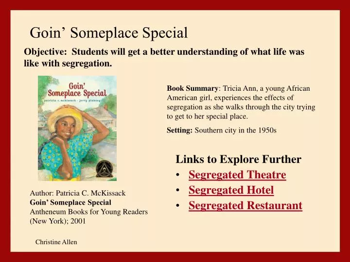 PPT - Goin’ Someplace Special PowerPoint Presentation, free download ...