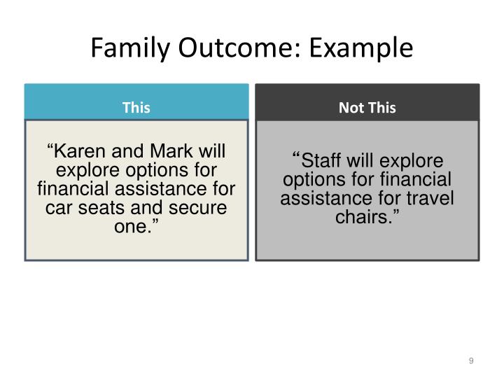 PPT - Developing IFSP Outcome Statments PowerPoint Presentation - ID ...