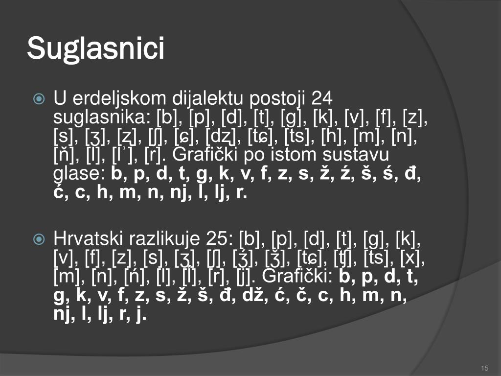 PPT - Fonetska i fonološka analiza erdeljskog bajaškog dijalekta i ...
