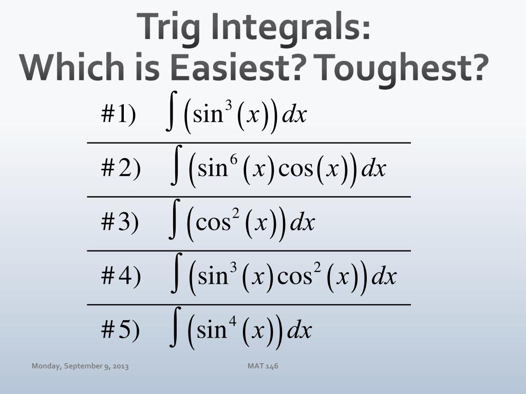 PPT - Calculus II (MAT 146) Dr. Day Monday September 9, 2013 PowerPoint ...