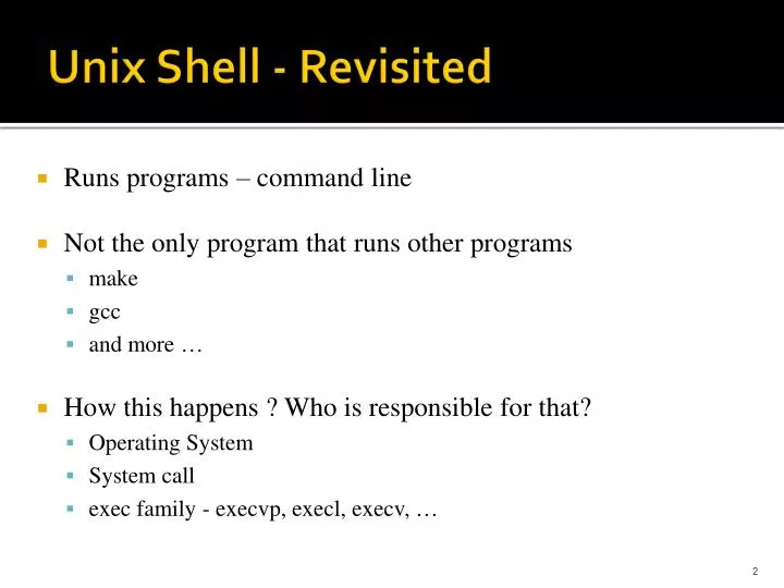 PPT - Unix Shell - Revisited PowerPoint Presentation, free download ...