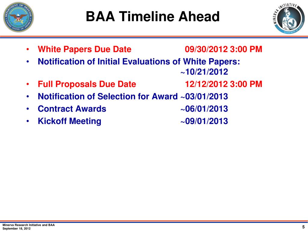 PPT - The Minerva Research Initiative and its Broad Agency Announcement ...