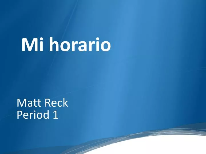 PPT - Matt Reck Period 1 PowerPoint Presentation, free download - ID ...