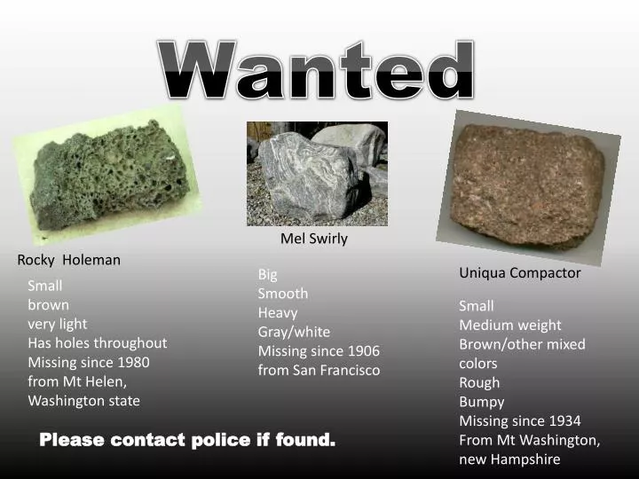 PPT - Wanted PowerPoint Presentation, free download - ID:2422114