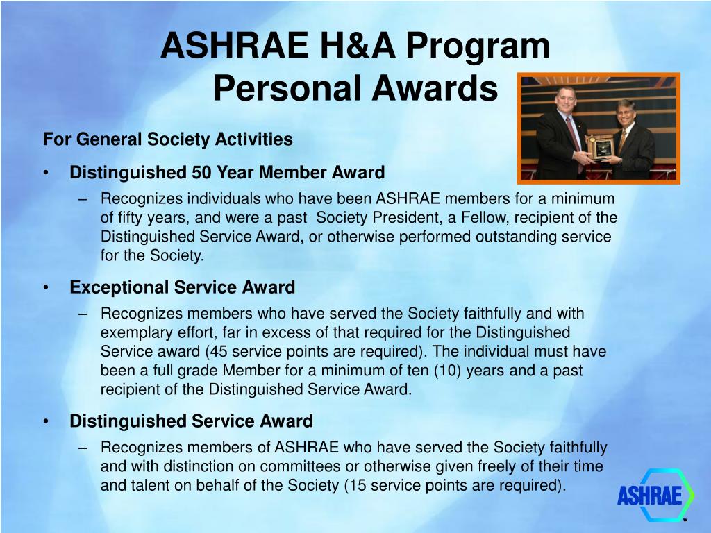 PPT - ASHRAE Honors and Awards Committee PowerPoint Presentation, free ...