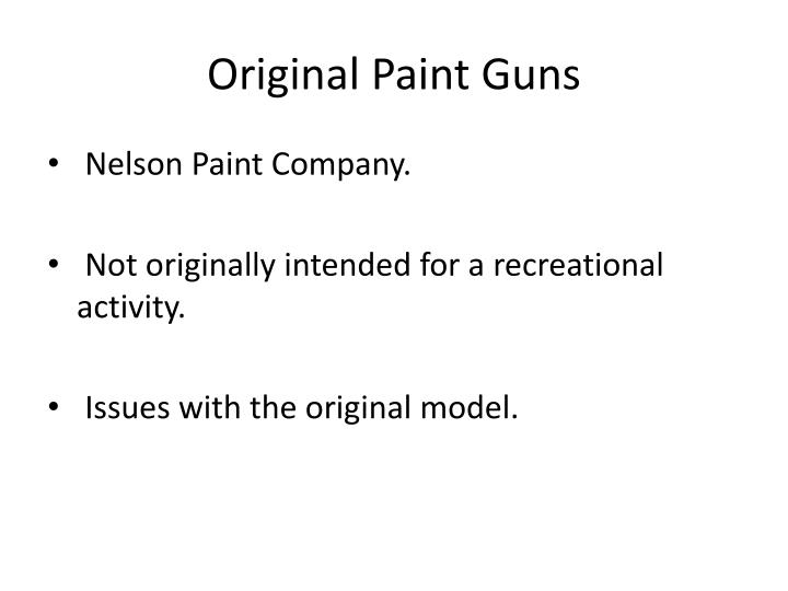 PPT - Evolution of Paintball Markers PowerPoint Presentation - ID:2422789