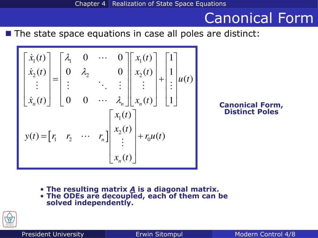 Ppt Homework 3 Transfer Function To State Space Powerpoint