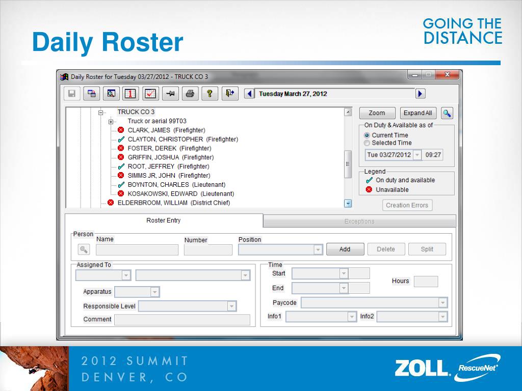 PPT - Roster Module Presented by Edward Kosakowski Fire Lieutenant ...