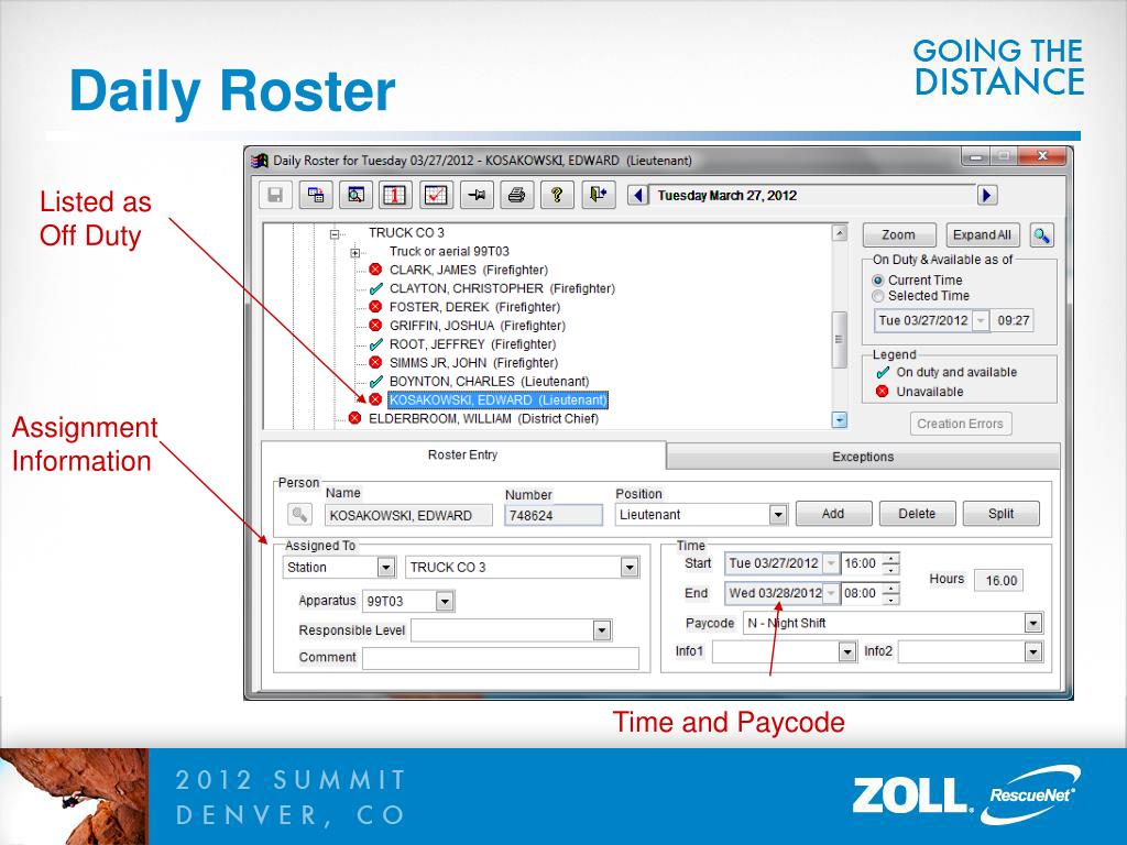 PPT - Roster Module Presented by Edward Kosakowski Fire Lieutenant ...
